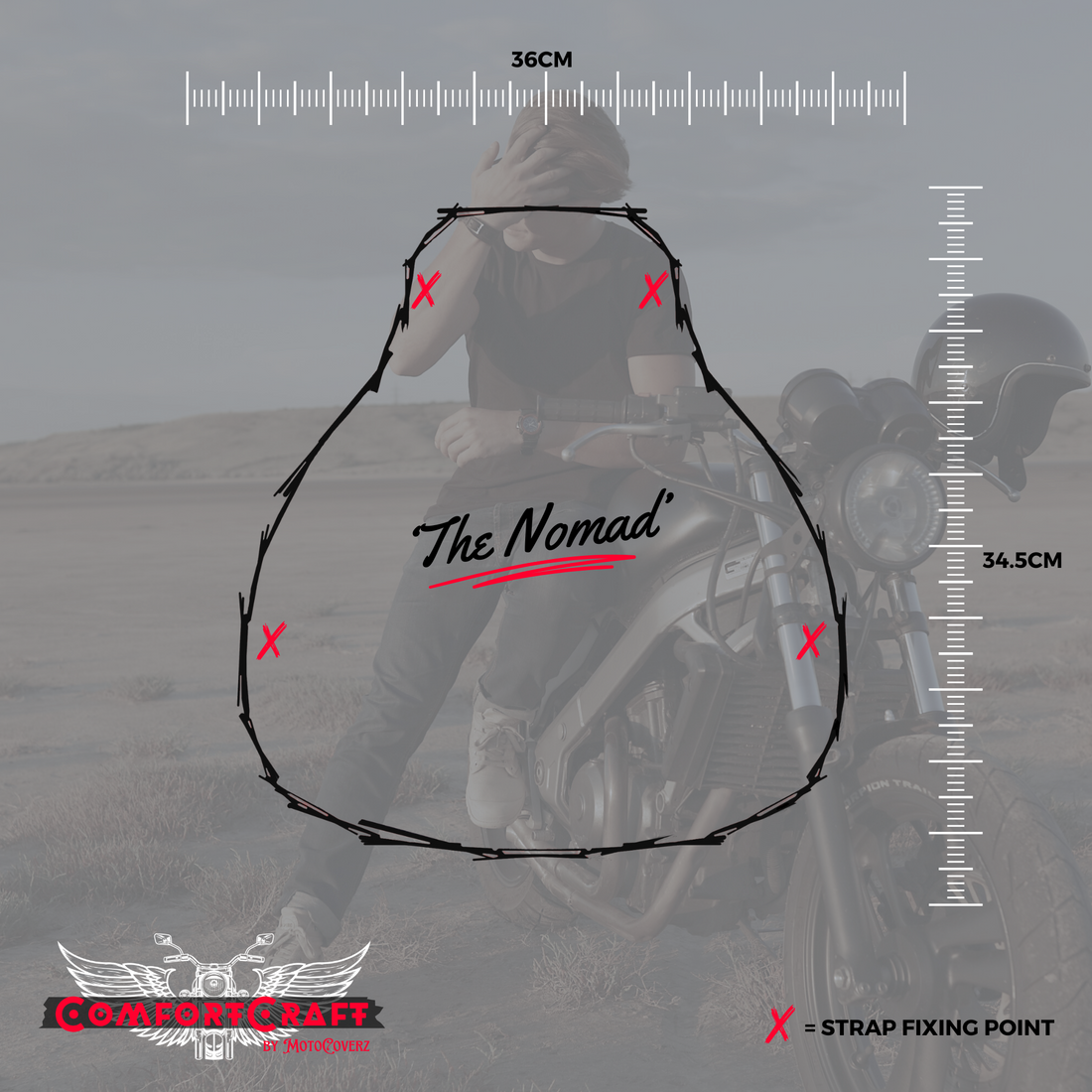 Luxury British Long Wool Motorcycle Seat Pad | ComfortCraft The Nomad ...